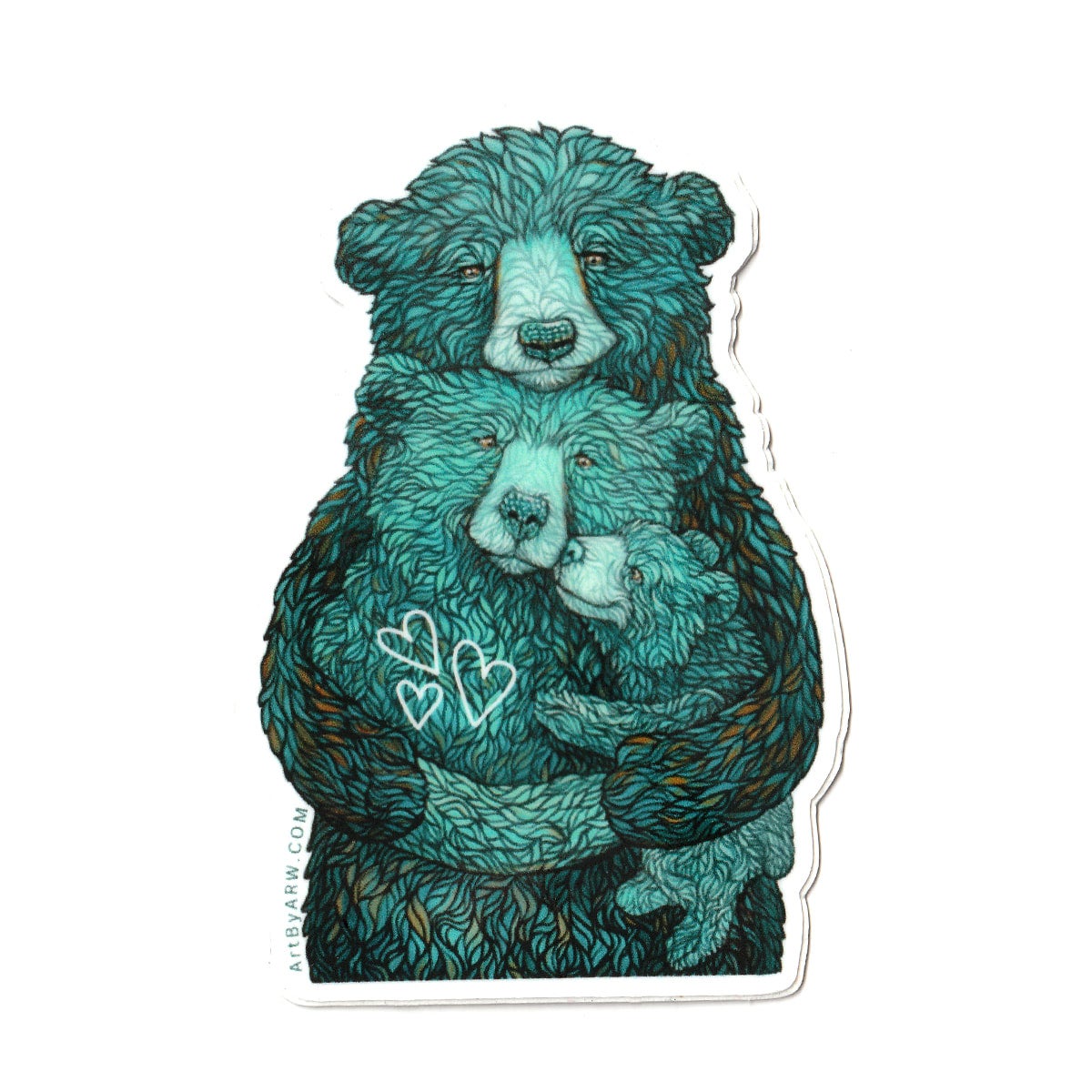 Big Bear Hugs Sticker | alaskandesigned