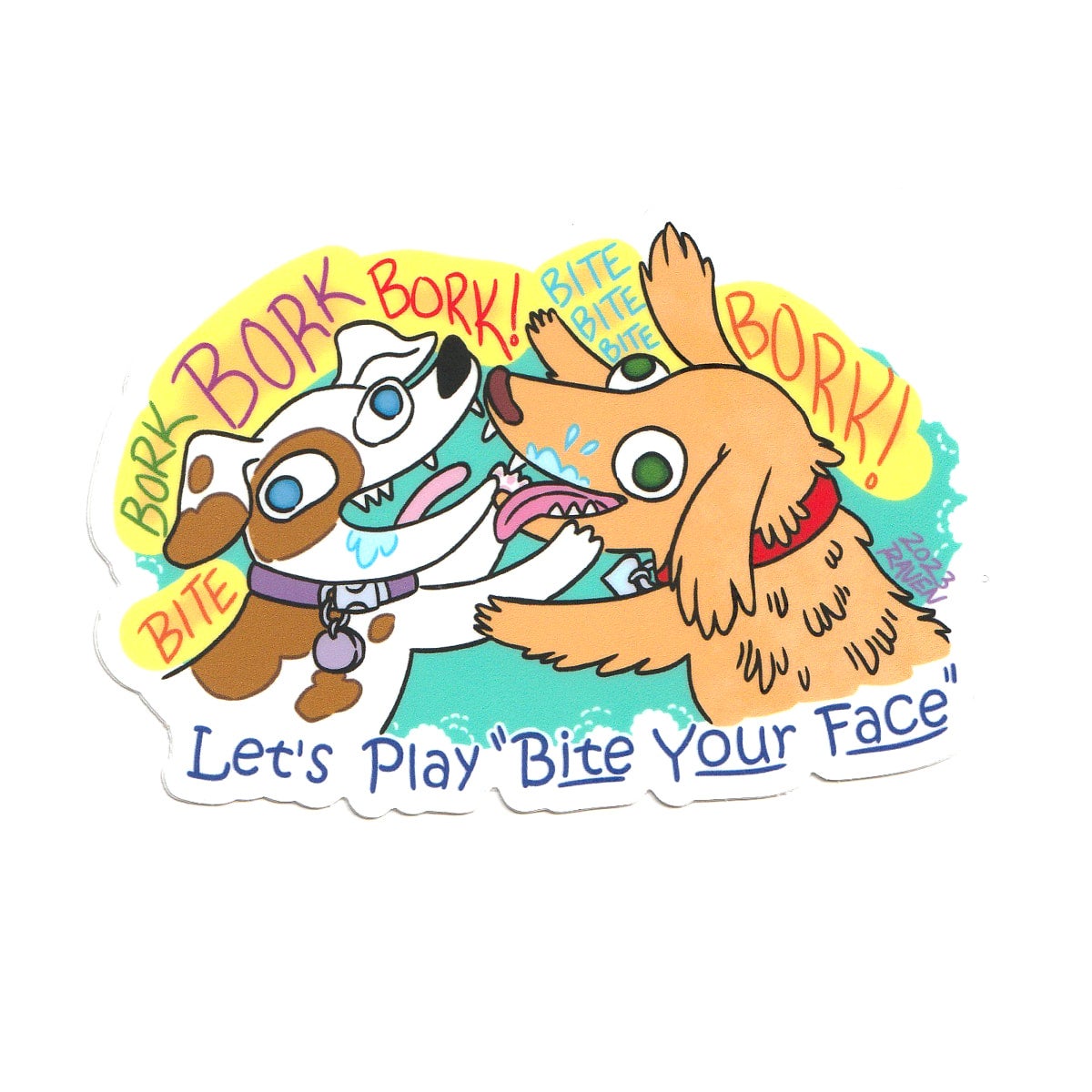 Bite my face Sticker | Alaskan Designed
