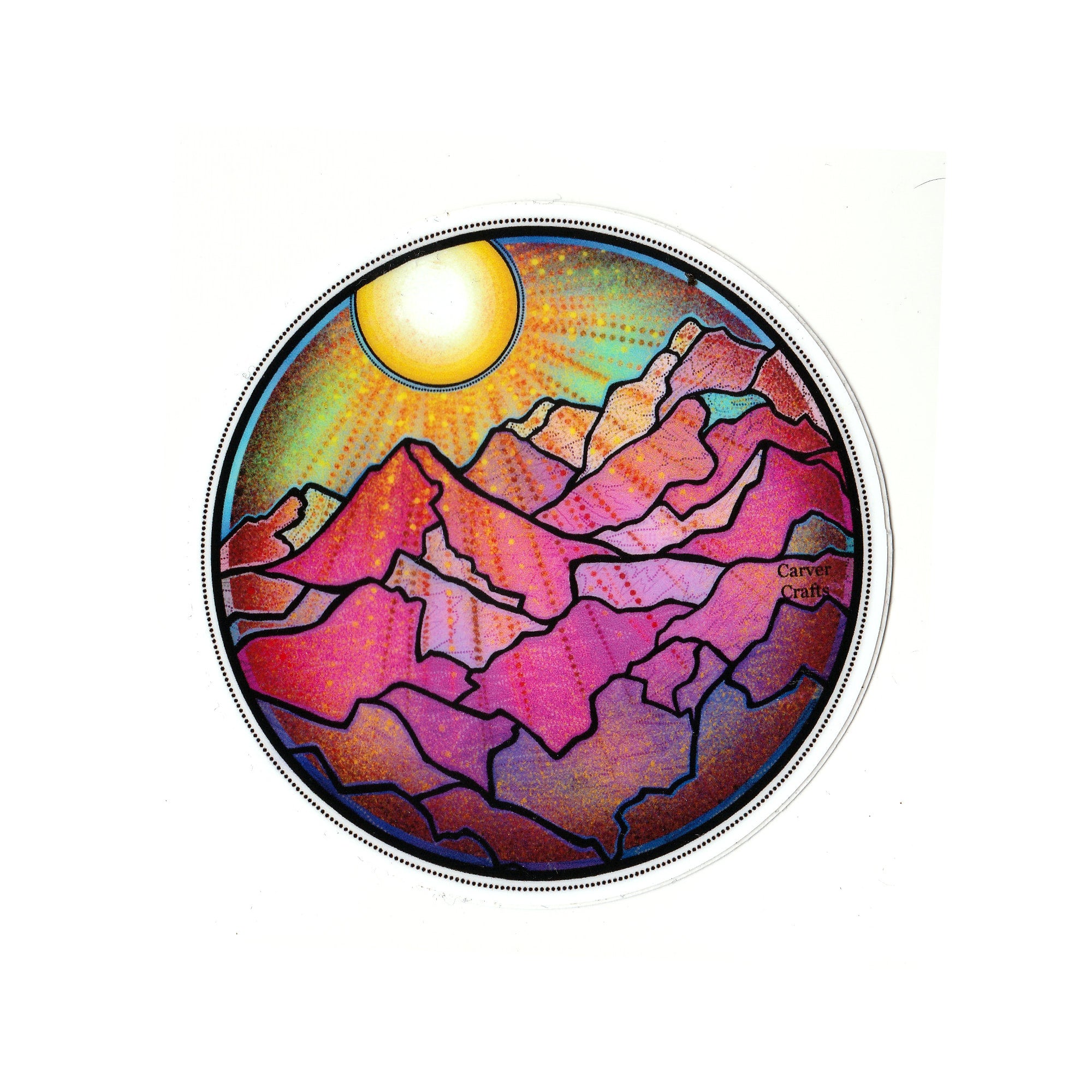 Sunrise Mountain Sticker | Alaskan Designed