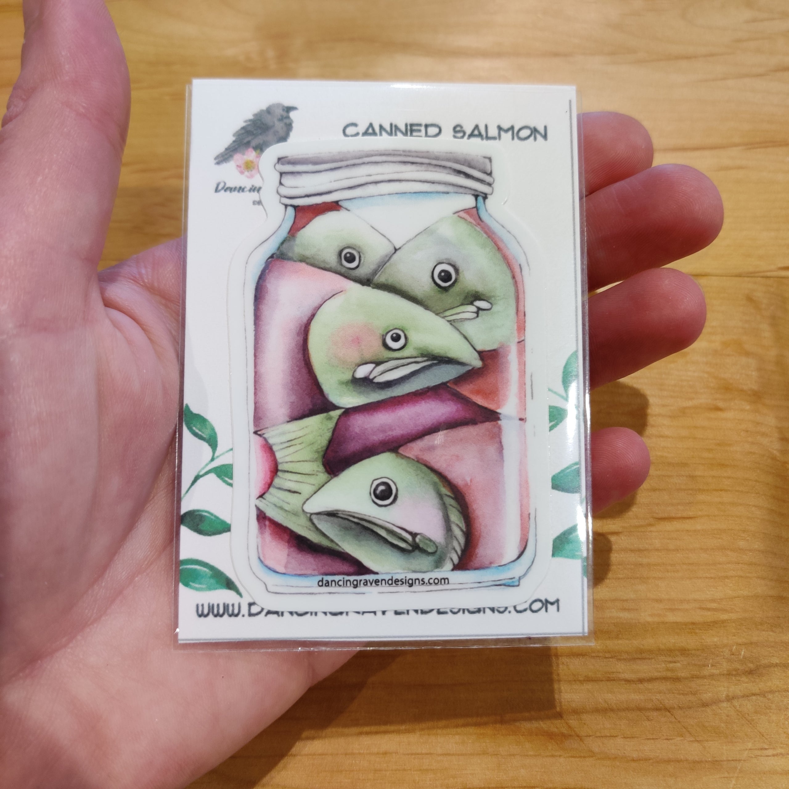 Canned Salmon Sticker | Alaskan Designed