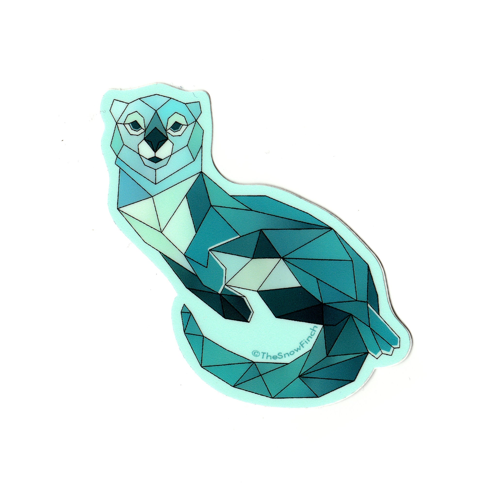 Geometric Otter Sticker | Alaskan Designed