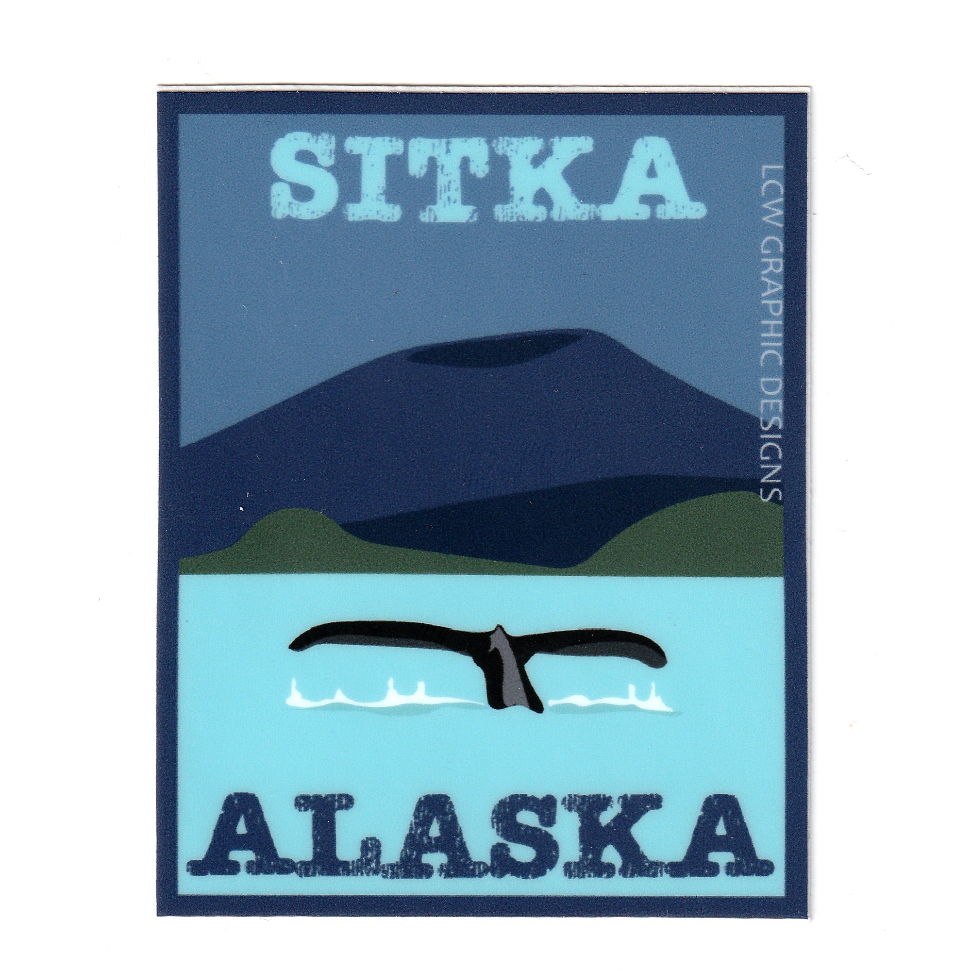 Sitka Whale Tail Sticker | Alaskan Designed
