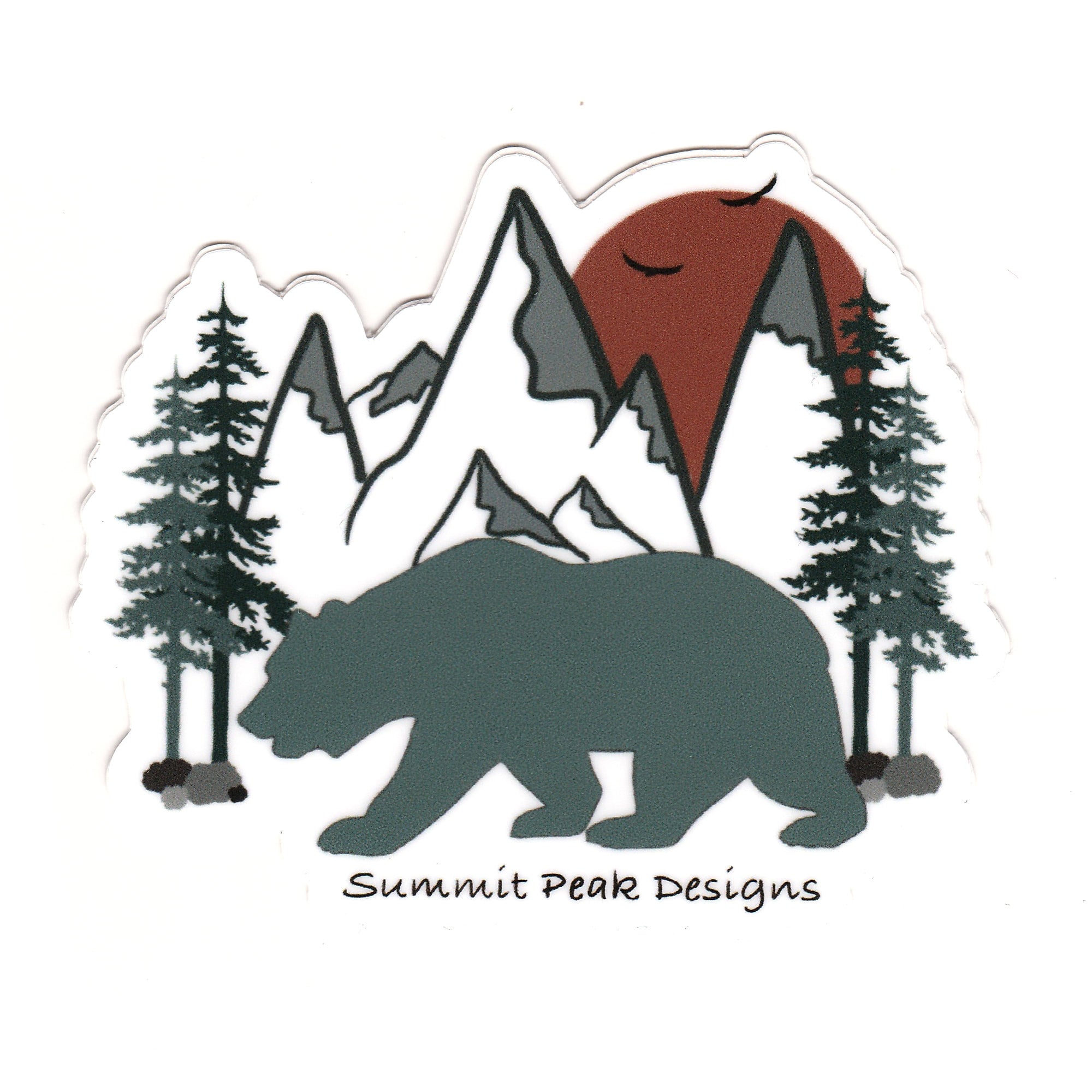 Adventure Bear Sticker | Alaskan Designed