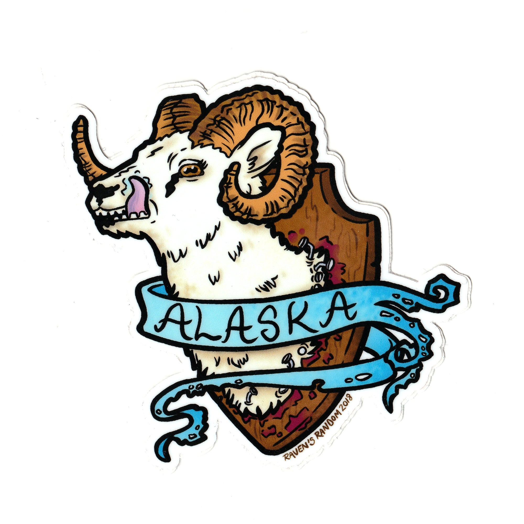 Ram Mounted Sticker | alaskandesigned