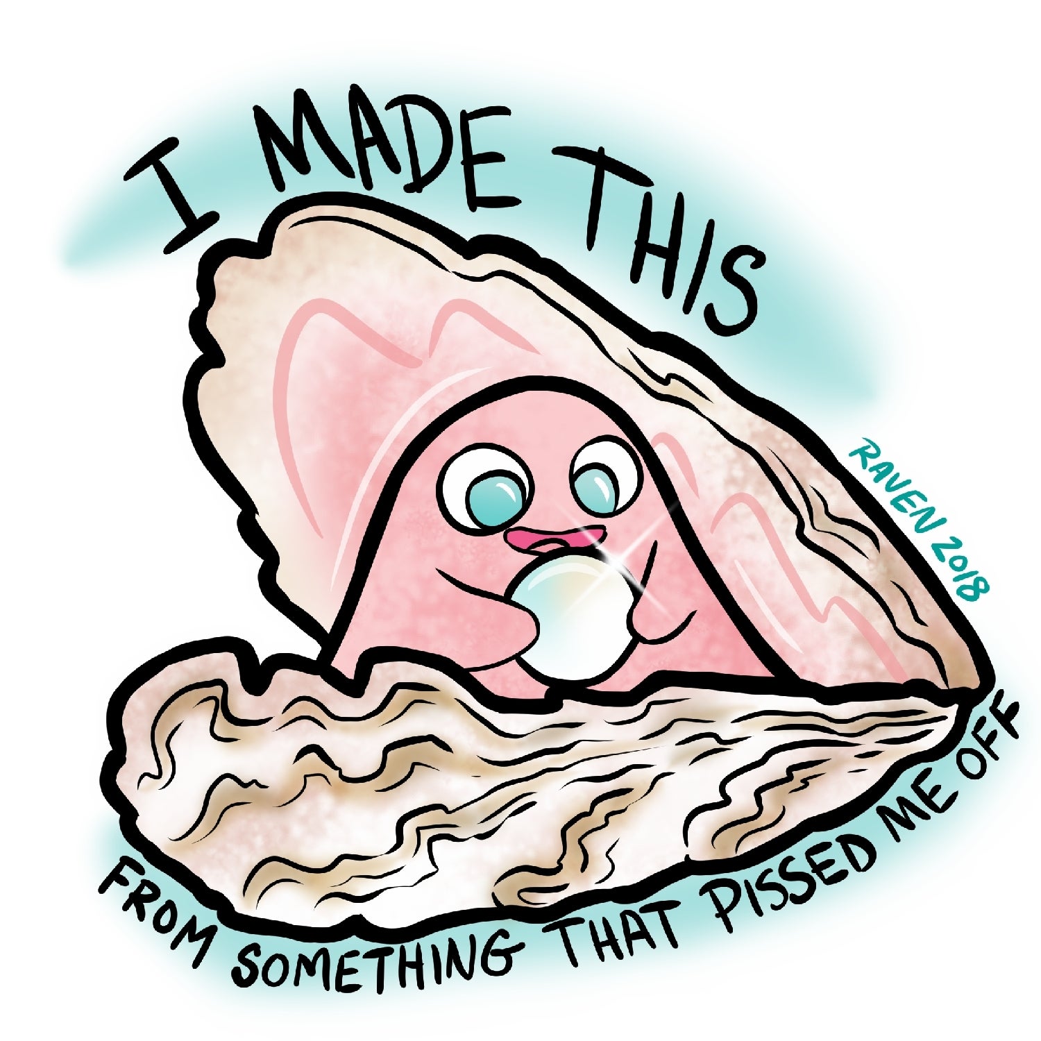 I Made This Oyster Sticker | Alaskan Designed