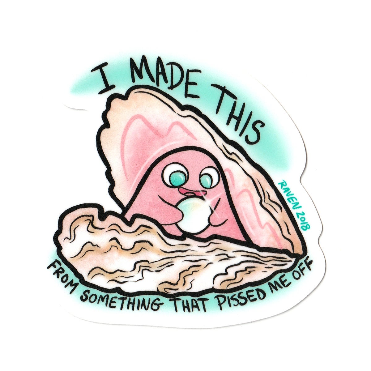 I Made This Oyster Sticker | alaskandesigned